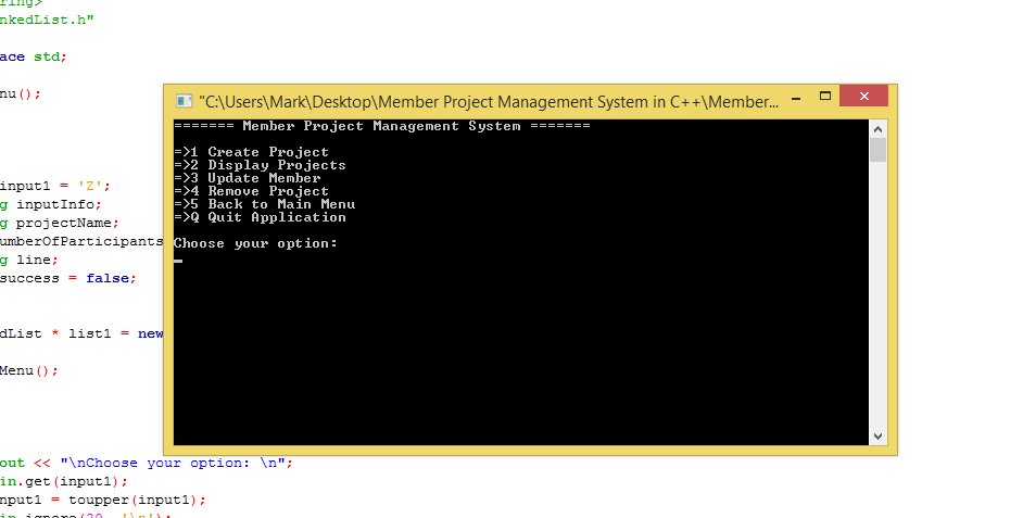 Member Project Management System in C++ with Source Code | SourceCodester